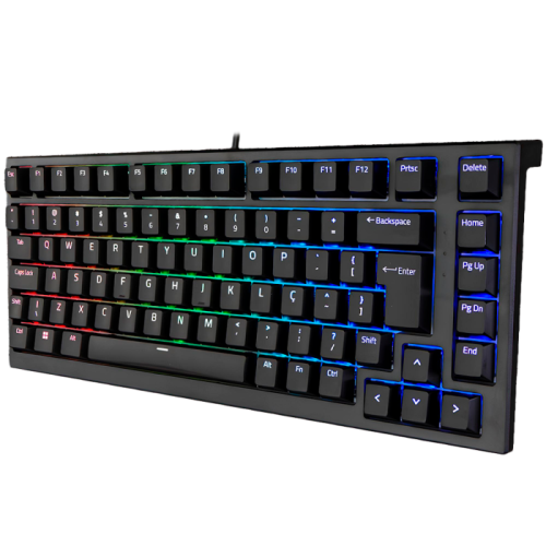 Teclado Gamer Mecânico Akko MG75 75% Preto - Switch Akko Silver V3 Pro ...