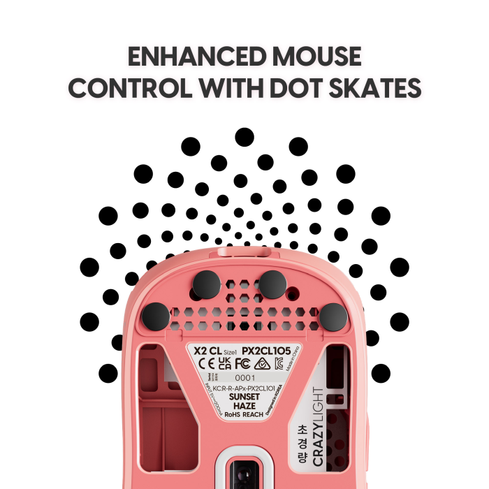 Mouse Gamer Pulsar X2 CrazyLight 35g Wireless 8K Sunset Haze Ultralight ...