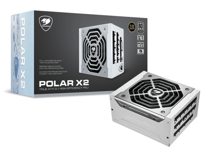 Fonte Gamer Cougar POLAR X2 1200 1.200W 80 Plus Platinum Full Modular ...