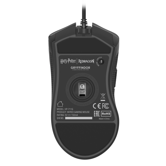 Mouse Gamer Redragon Harry Potter Cobra RGB Special Edition Grifinória ...