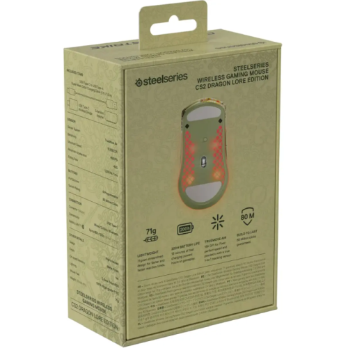 Mouse Sem Fio Steelseries Aerox 3 Wireless RGB 1800DPI CS2 Dragon Lore Edition - 62614 ...