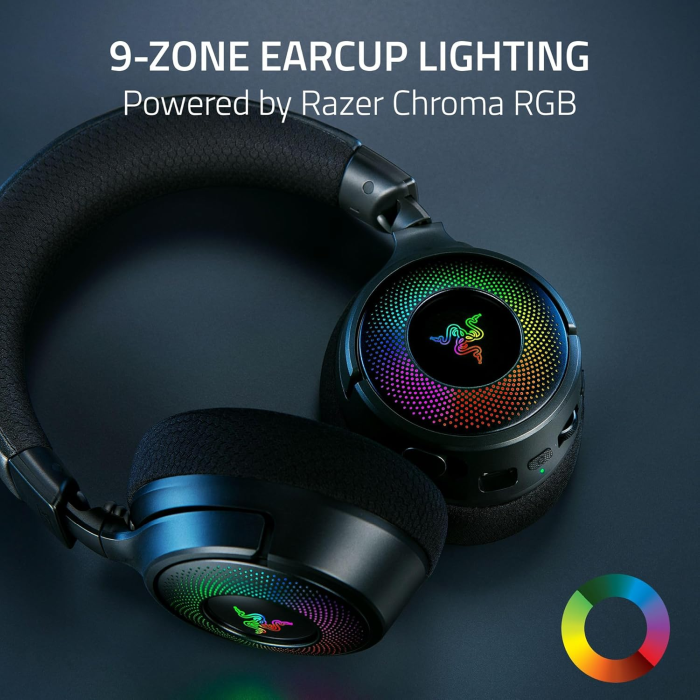 Fone Gamer Sem Fio Razer Kraken V4 HyperSpeed Wireless Chroma RGB fone-gamer-sem-fio-razer-kraken-v4-hyperspeed-wireless-chroma-rgb