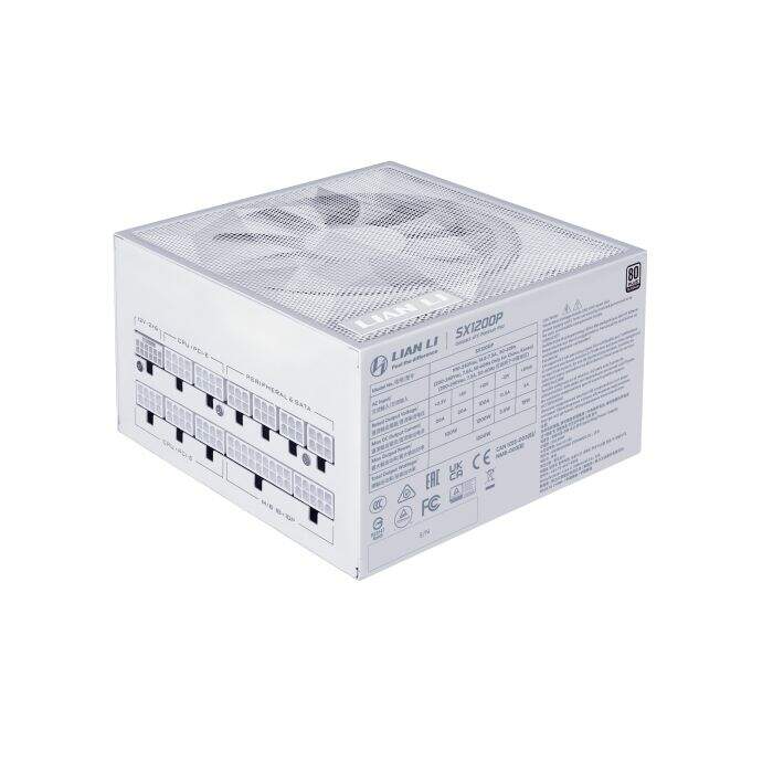 Fonte Gamer Lian Li SX1200P 1200W White ATX 3.1 Full Modular 80 Plus ...