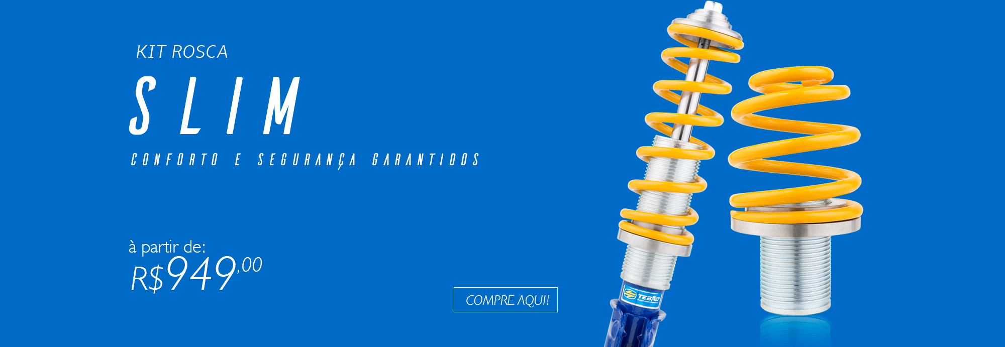 TEBÃO SUSPENSÕES - Suspensão a Ar de Rosca Fixas e Molas Esportivas