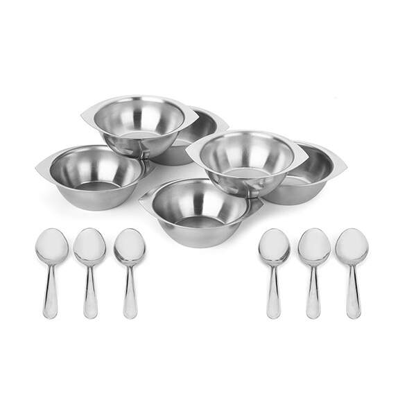 Conjunto Sobremesa Pop 12 peças Forma Inox