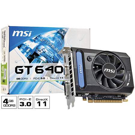 Placa de Vídeo GeForce N640-4GD3 4GB DDR3 128 bits - MSI - HARDBOX