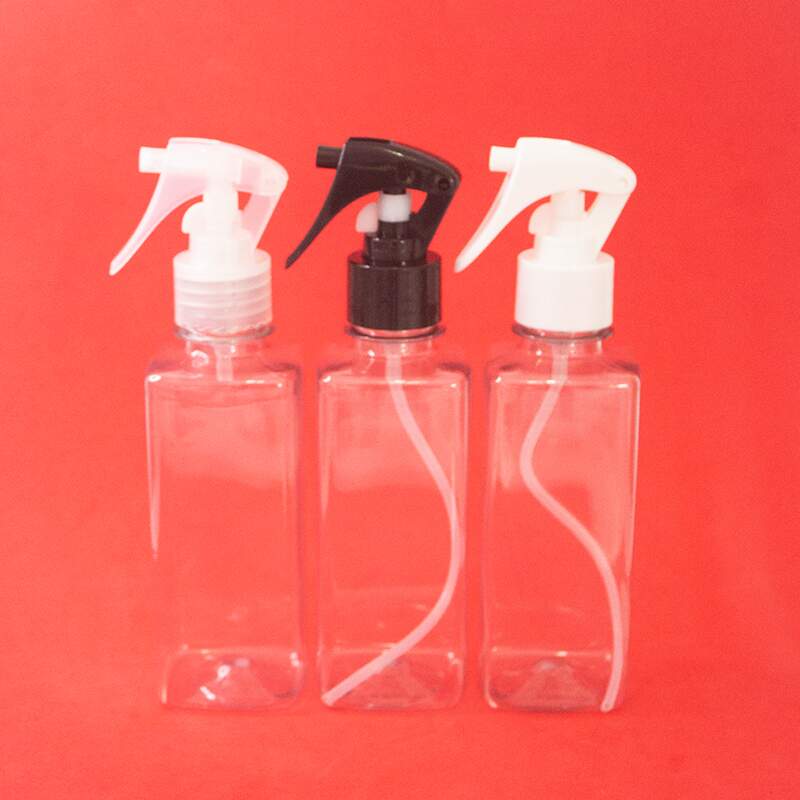 Frasco Pet Quadrado 250ml 28/410 Cristal c/ Válvula Gatilho