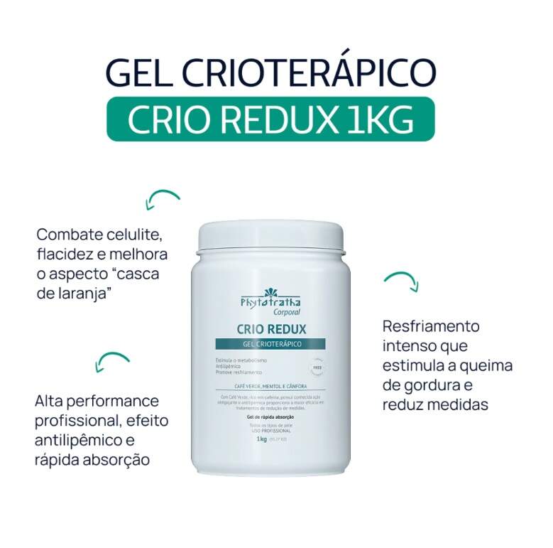 Gel Crioterápico Redutor - Crio Redux 1kg - Phytotratha