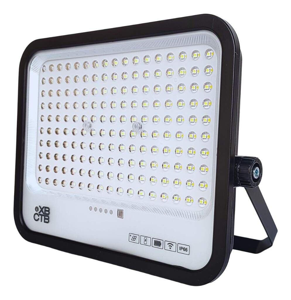 Refletor Holofote LED SOLAR 100W fotovoltaica