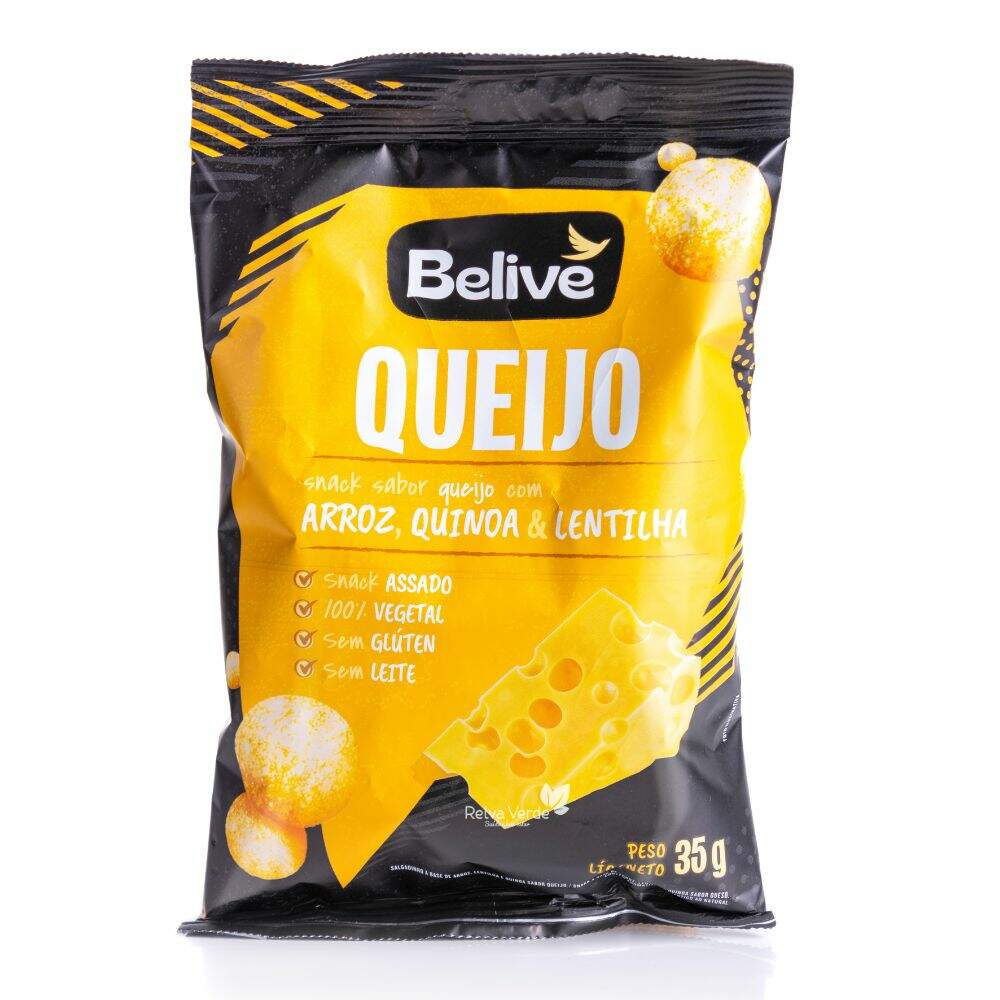 Snack Multigrãos Sabor Queijo Belive 35g
