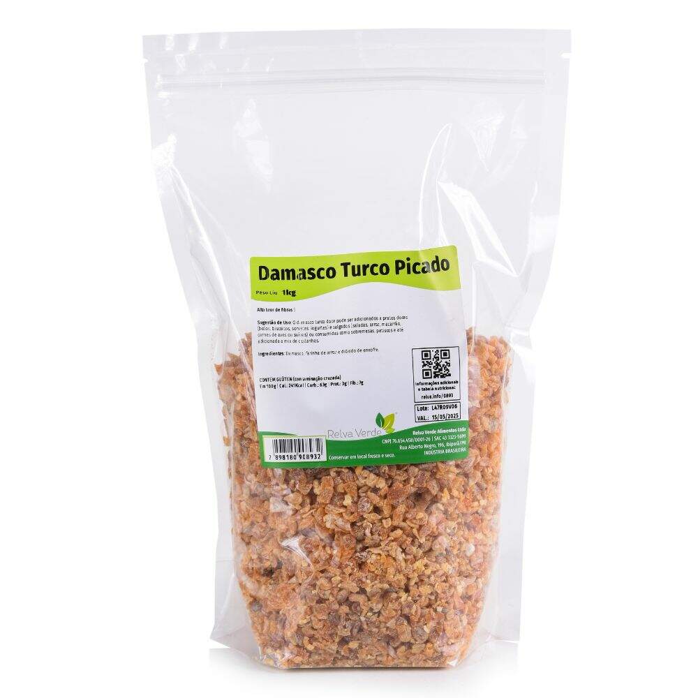 Damasco Turco Picado 1kg