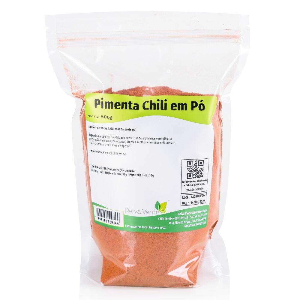 Pimenta Chili em Pó 500g