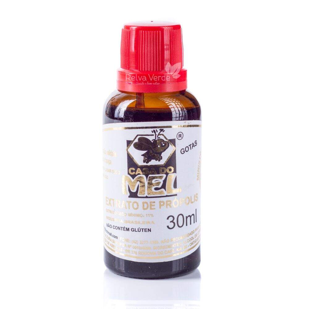 Extrato de Própolis Vermelho Casa do Mel 30ml