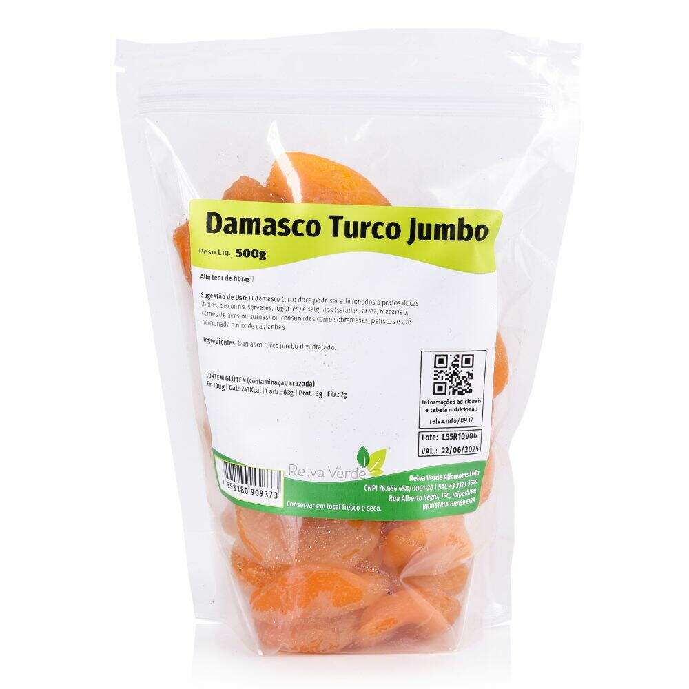 Damasco Turco Jumbo Desidratado 500g