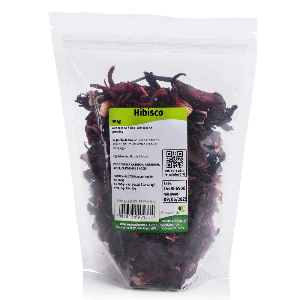 Hibisco (Flor de Hibisco Desidratada/Seca) 80g