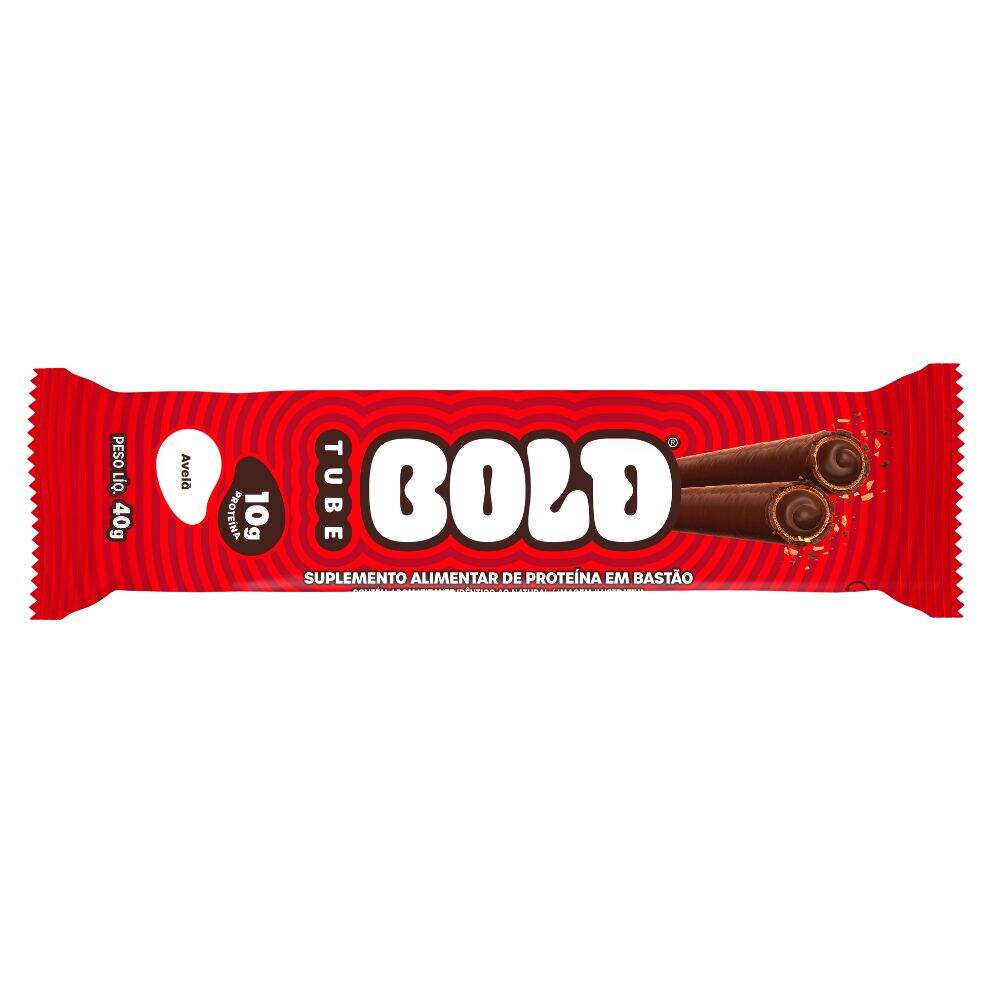 Wafer Recheado Tube Sabor Avelã Bold 40g