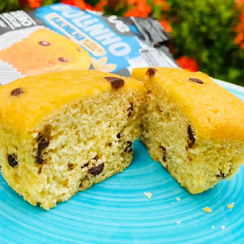 Bolinho Sem Açúcar Sabor Baunilha com Gotas de Chocolate Belive 40g