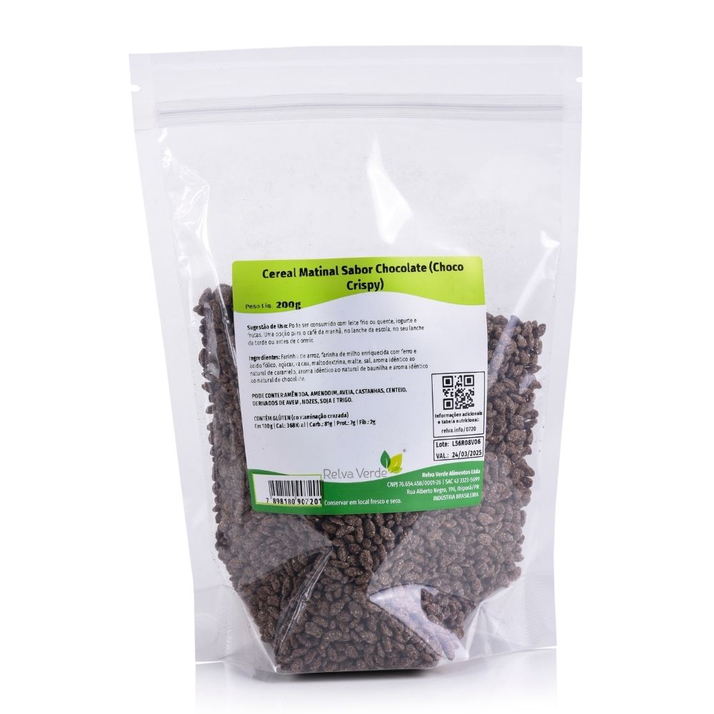 Cereal Matinal Sabor Chocolate (Choco Crispy) 200g