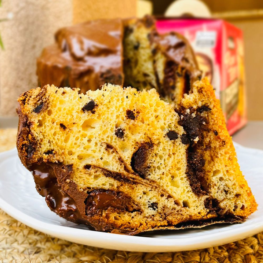 Panettone com Brownie e Gotas de Chocolate Zero Açúcar Belive 420g