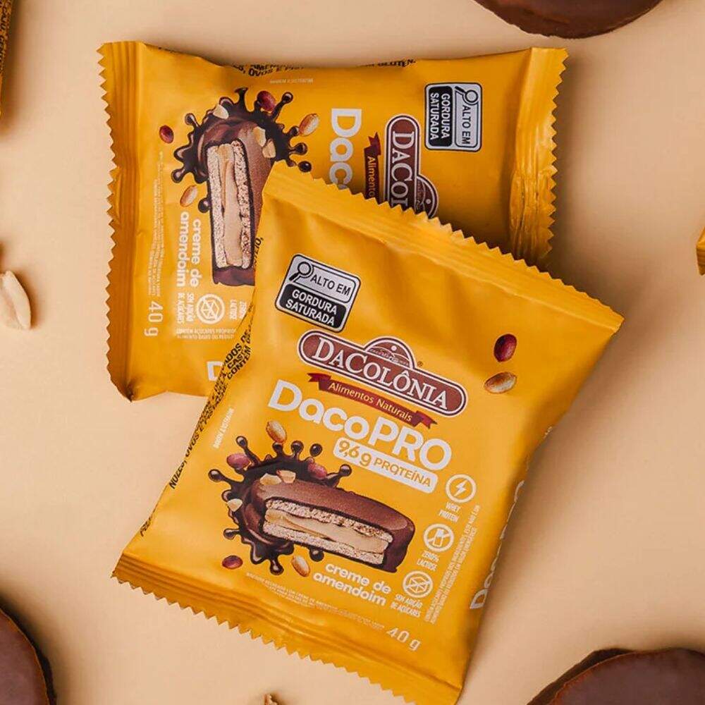 Alfajor Proteico com Creme de Amendoim DacoPRO DaColônia 40g