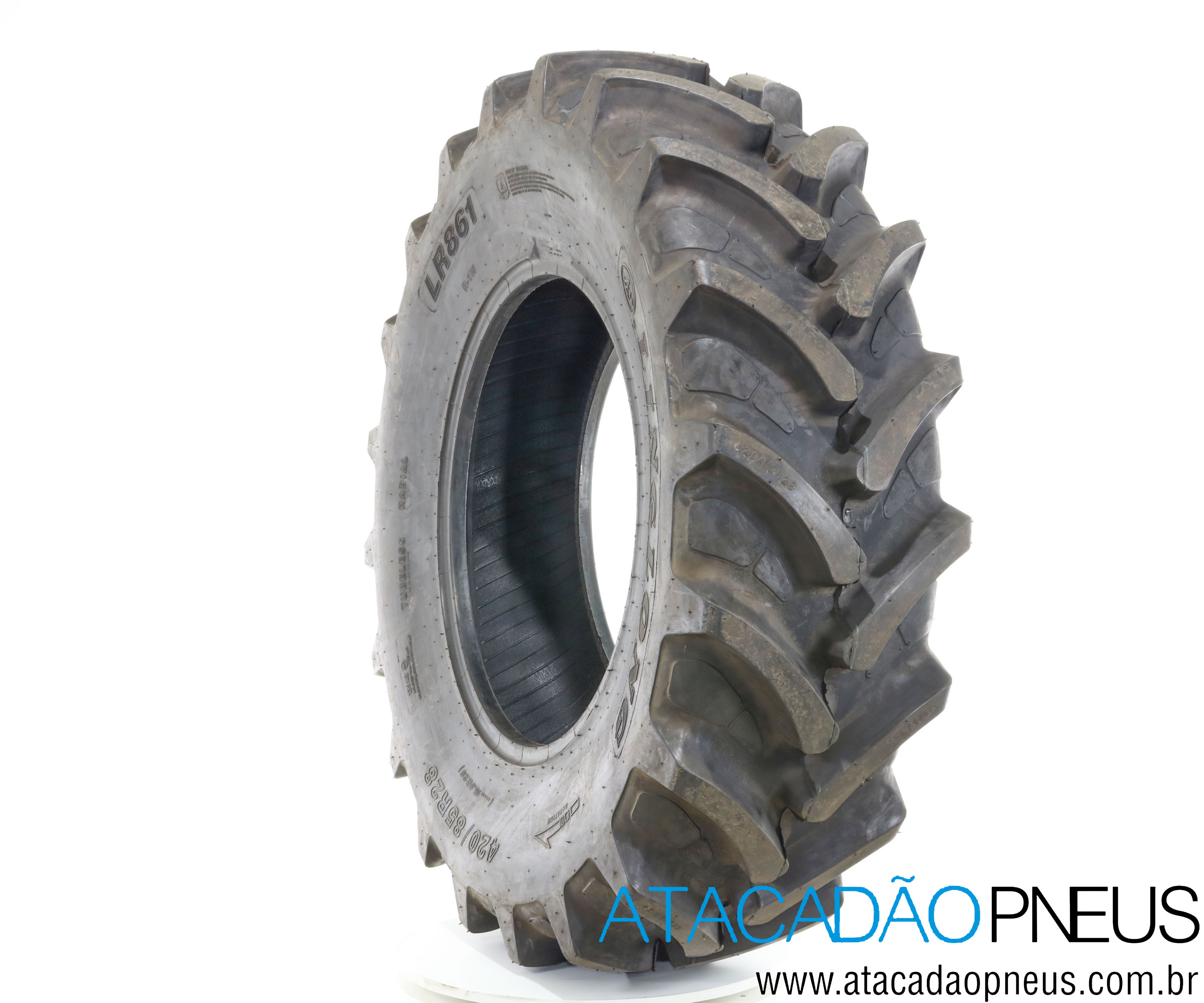 Pneu Aro 28 Linglong 420/85R28 139A8/136B LR861 (Agrícola Radial / 16.9 ...