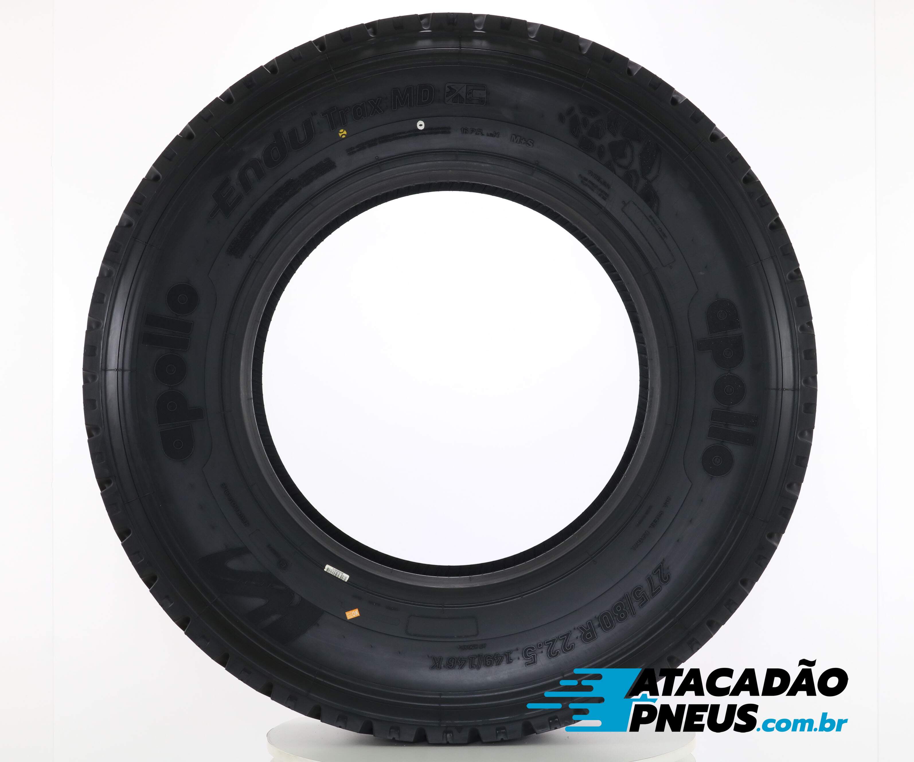 Pneu Aro 22.5 Apollo 275/80R22,5 149/146K Endutrax MD (Misto / Borrachudo) - Atacadão Pneus ...