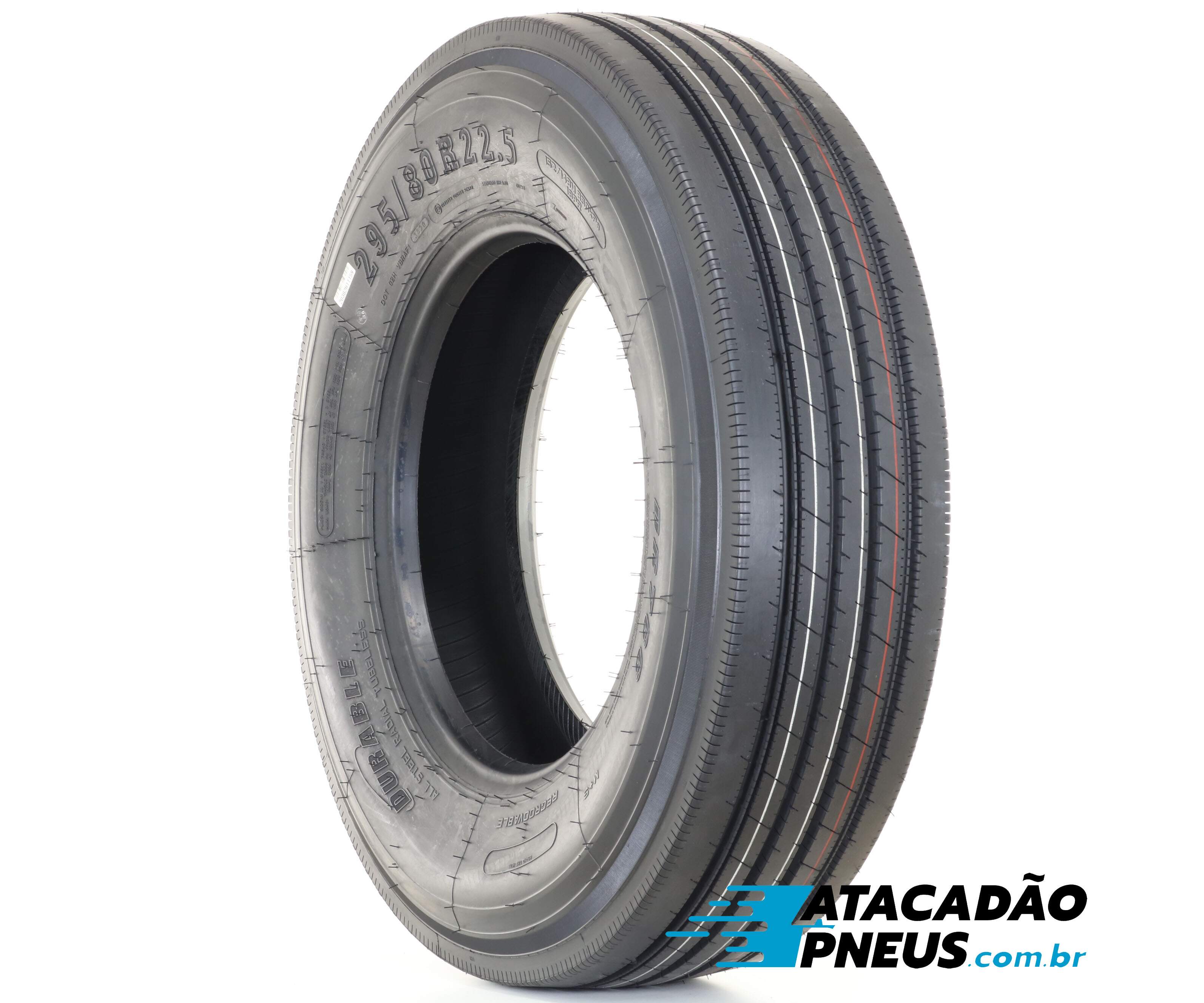 Pneu Aro 22,5 Durable 295/80R22,5 18PR 152/148M DR766 (Liso) - Atacadão Pneus | Economize ...