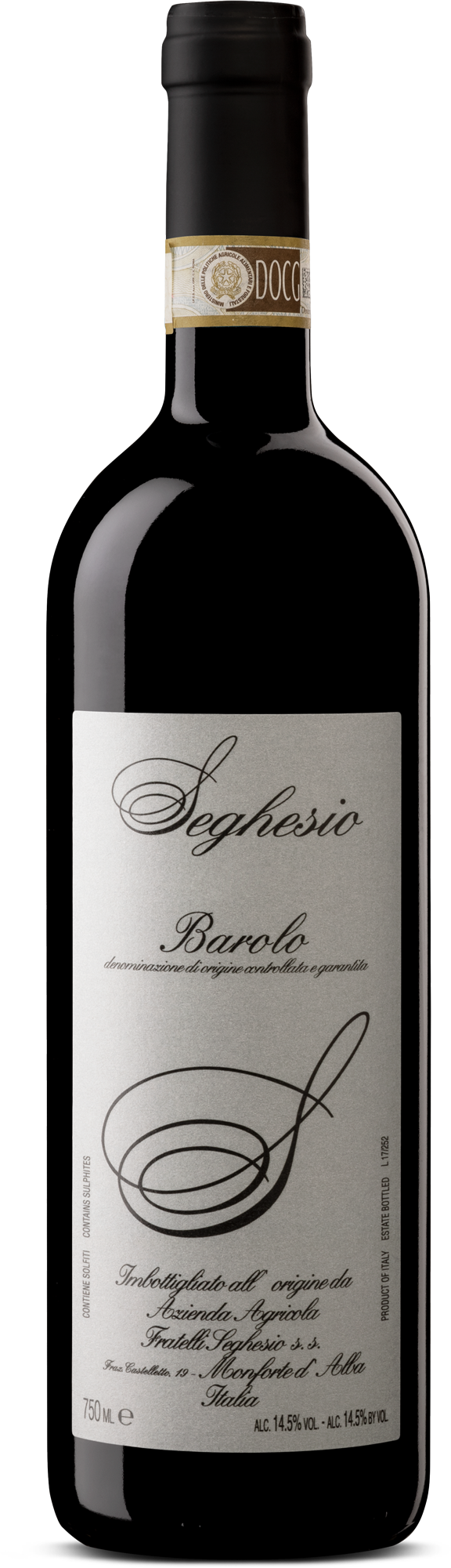 Vinho Italiano Seghesio Barolo 750ml Safra 2015 - Empório do Paraiso