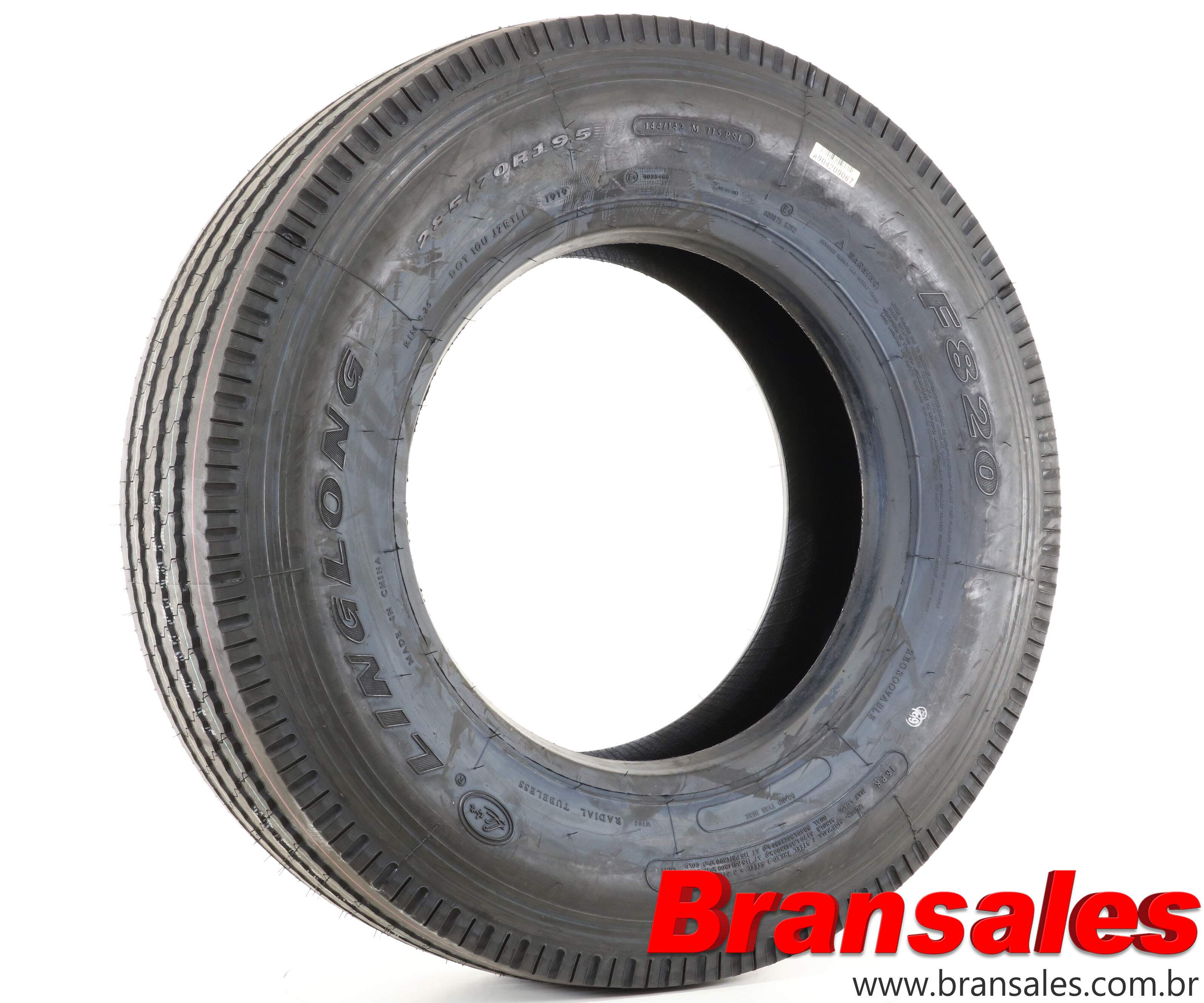 PNEU 285/70 R19,5 16PR 144/142M F820 (LISO) LINGLONG - Bransales Pneus