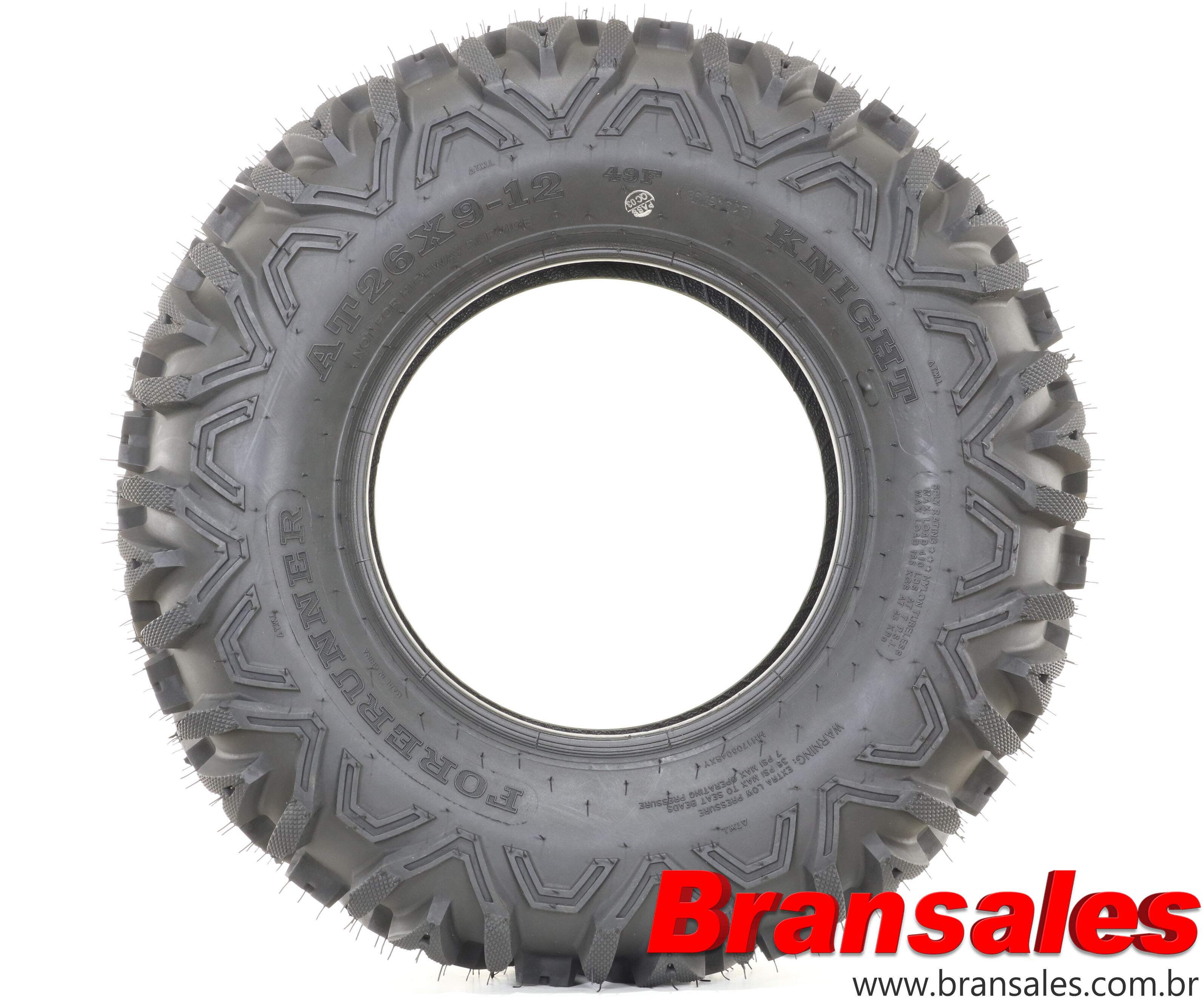 PNEU 26X9 -12 6PR KNIGHT TL (QUADRICICLO OFF-ROAD) FORERUNNER ...