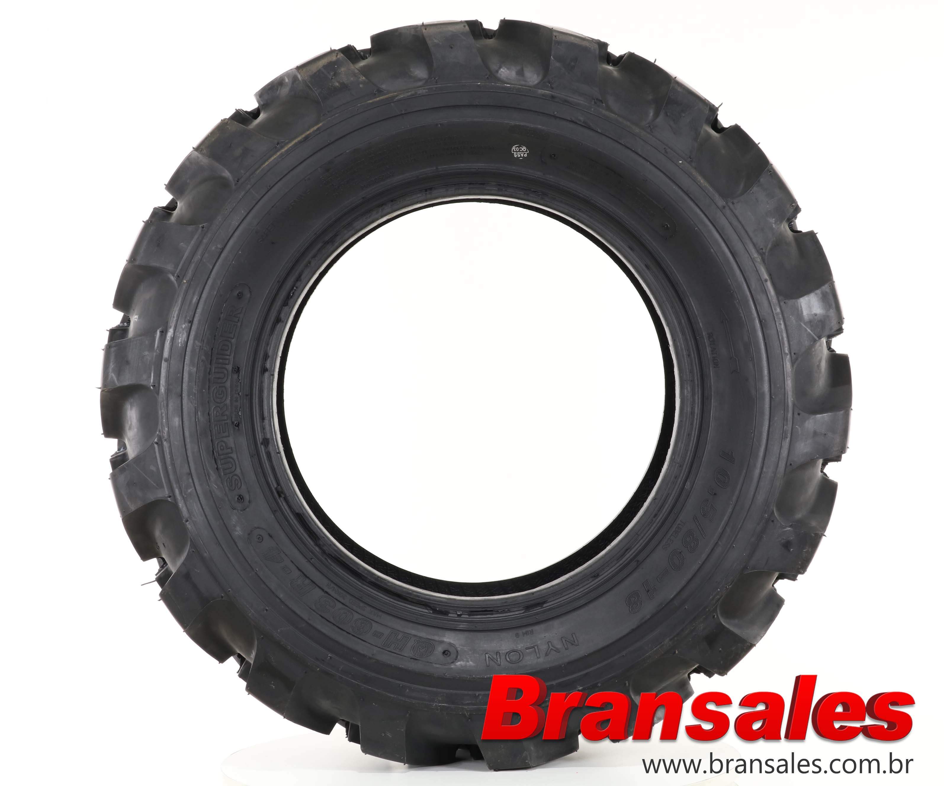 Pneu Aro 18 Superguider 10.5/80-18 10 Lonas TL R-4 QH603 - Bransales Pneus