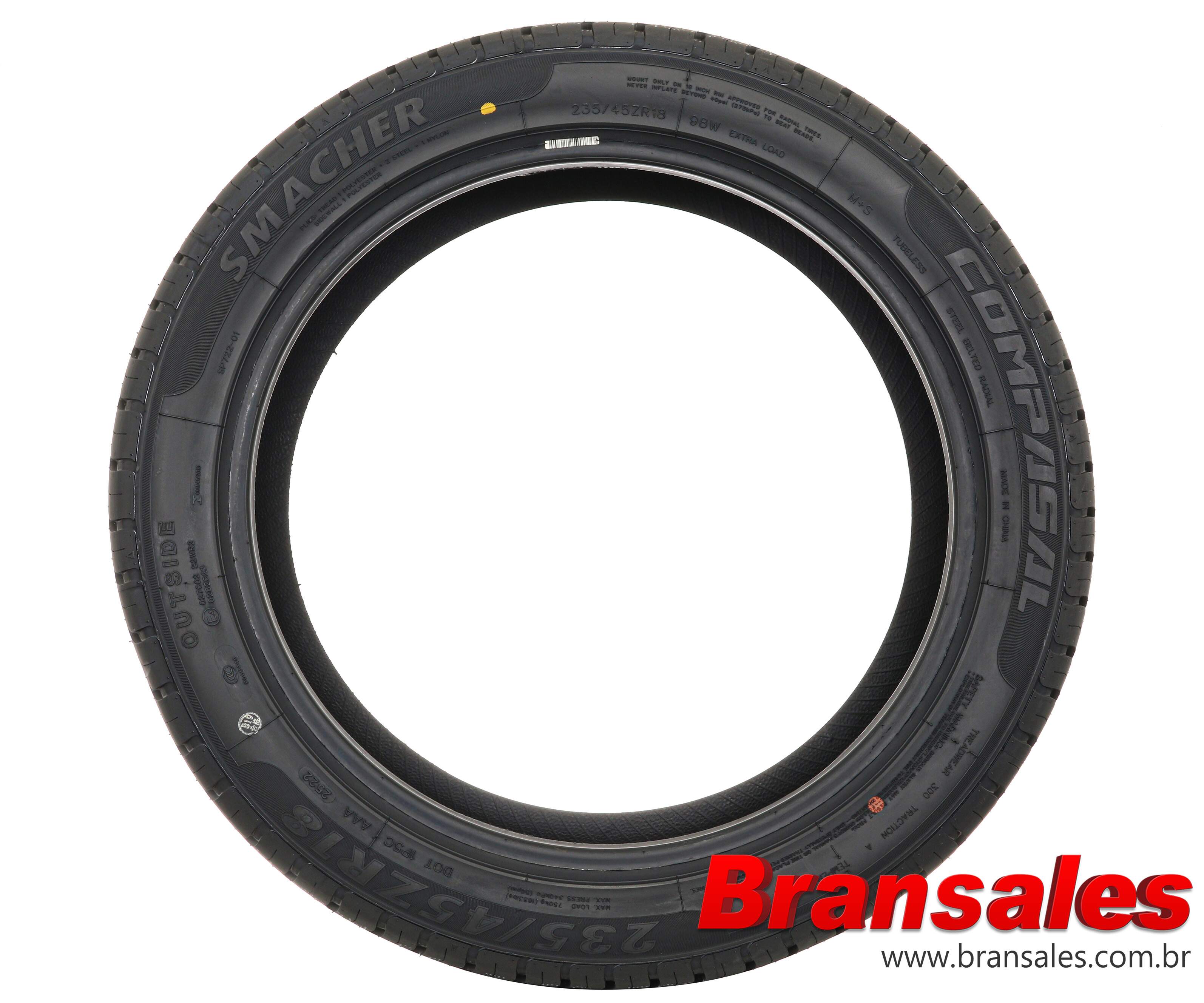 Pneu Aro 18 Compasal 235/45R18 XL 98W Smacher - Bransales Pneus
