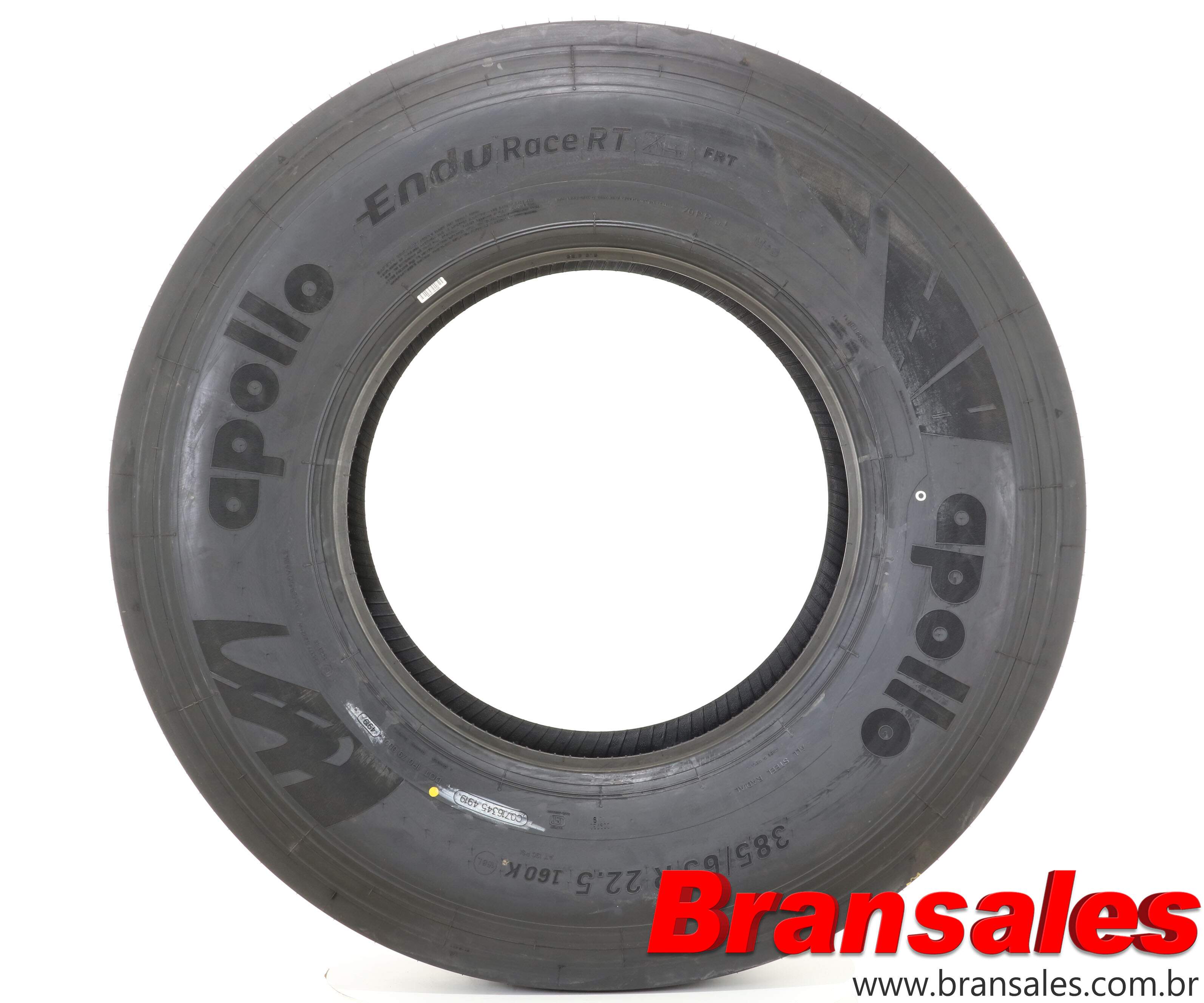 PNEU 385/65 R22,5 160K 20PR ENDURACE RT (LISO 15,9MM) APOLLO - Bransales Pneus