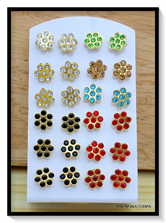 Cartela Com 12 Brincos Linha Anna Marry M9