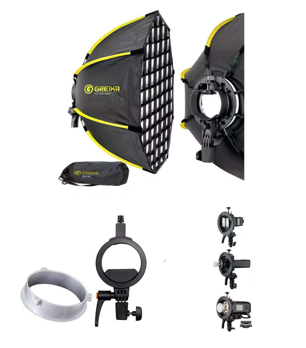 Octabox Greika Gkh-90 Montagem Rapida com conexão Bowens e FLash ...