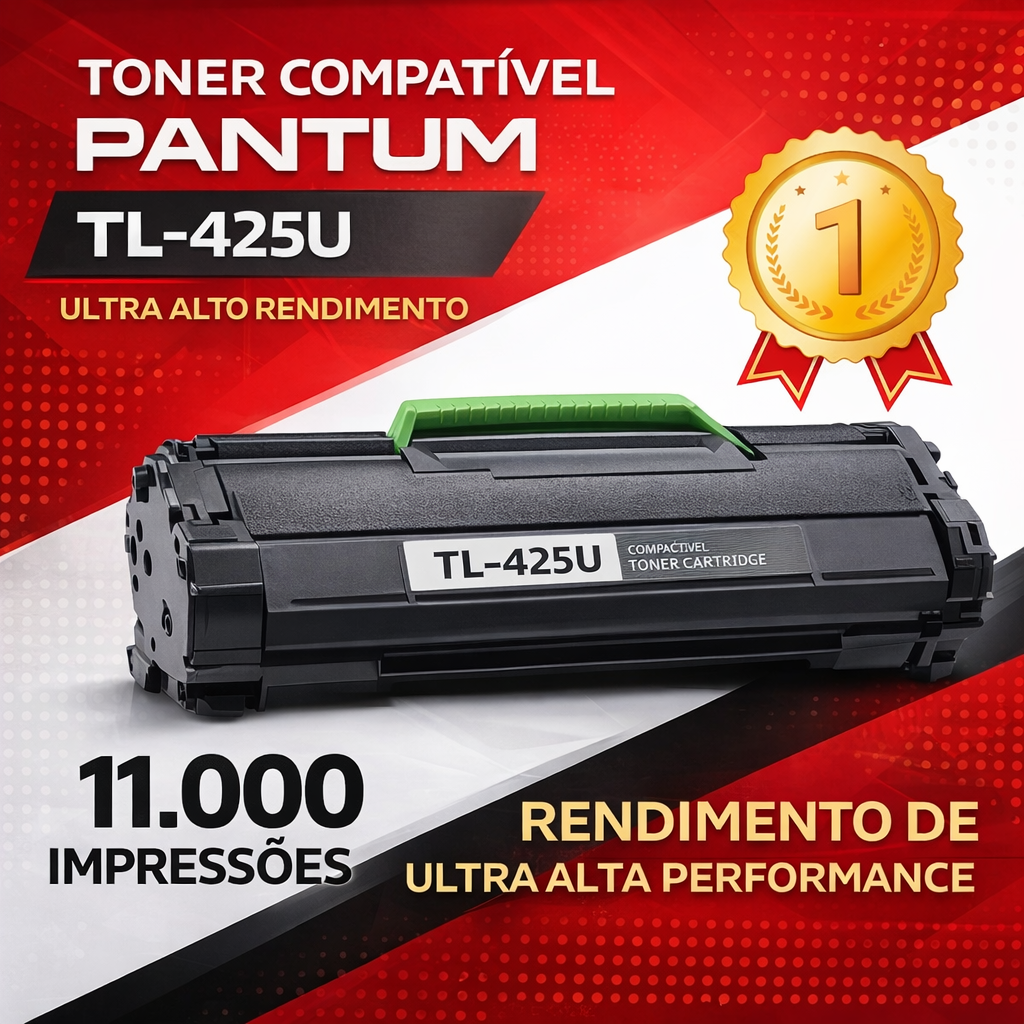 Toner Compatível Pantum TL-425U | Rendimento de 11K | InterSupri
