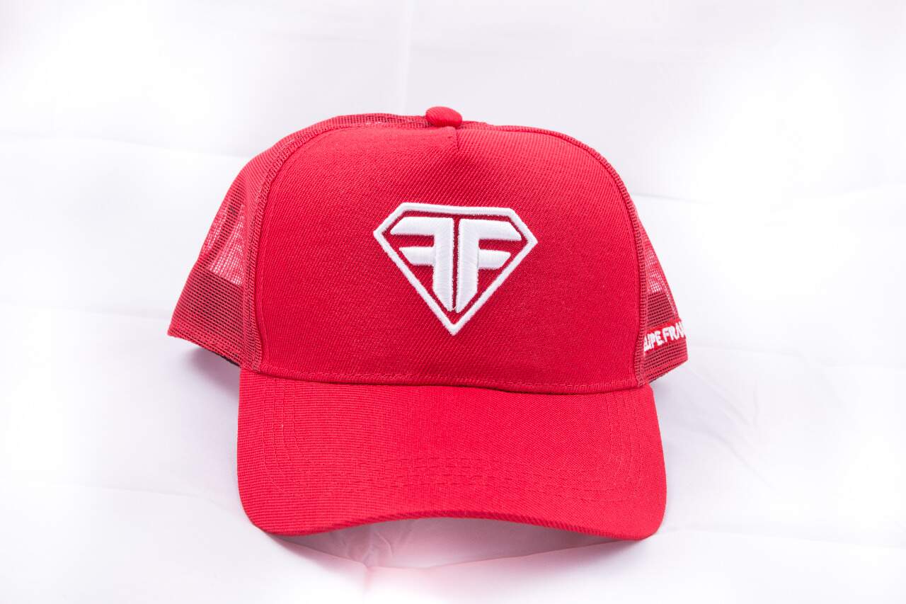 BONÉ FF - VERMELHO COM BRANCO