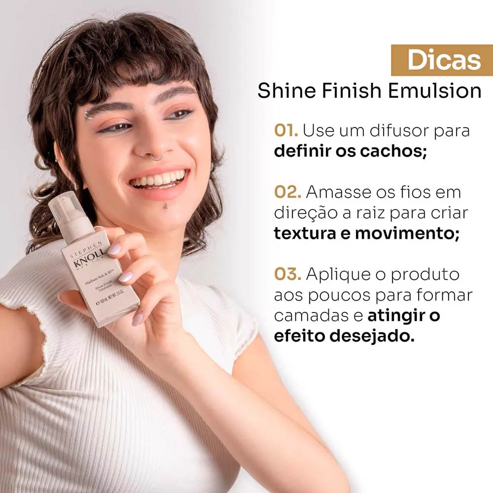 Modelador Stephen Knoll Shine Finish Emulsion - 102ml - DANI CASSIANO ...