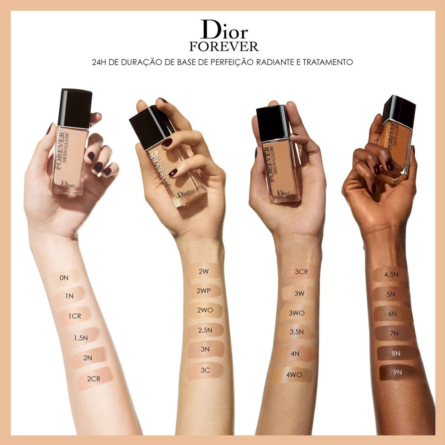 Base Dior Forever Skin Glow 3N Neutral Glow 30ml DANI CASSIANO MAKEUP