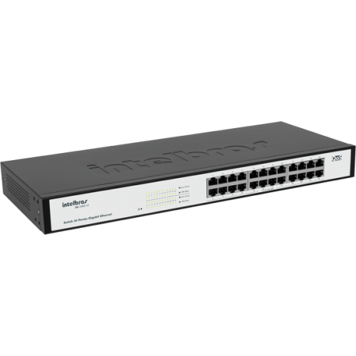 Switch 24 Portas Gigabit Ethernet SG 2400 QR Intelbras