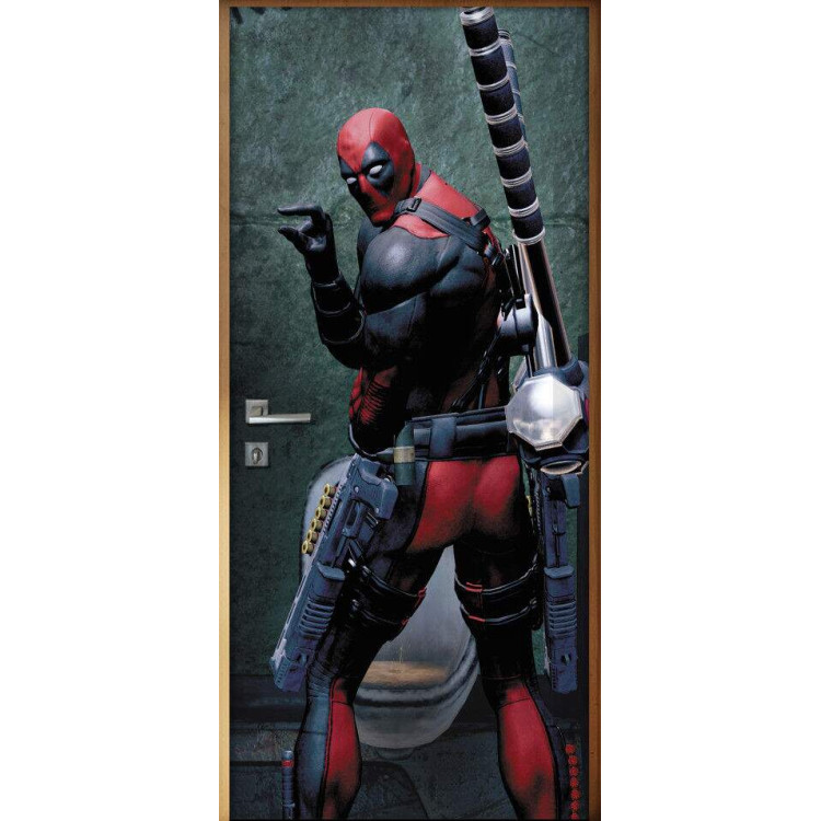 Adesivo para Porta Deadpool 4