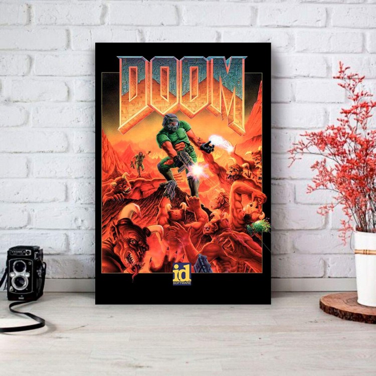 Placa Decorativa Games Doom