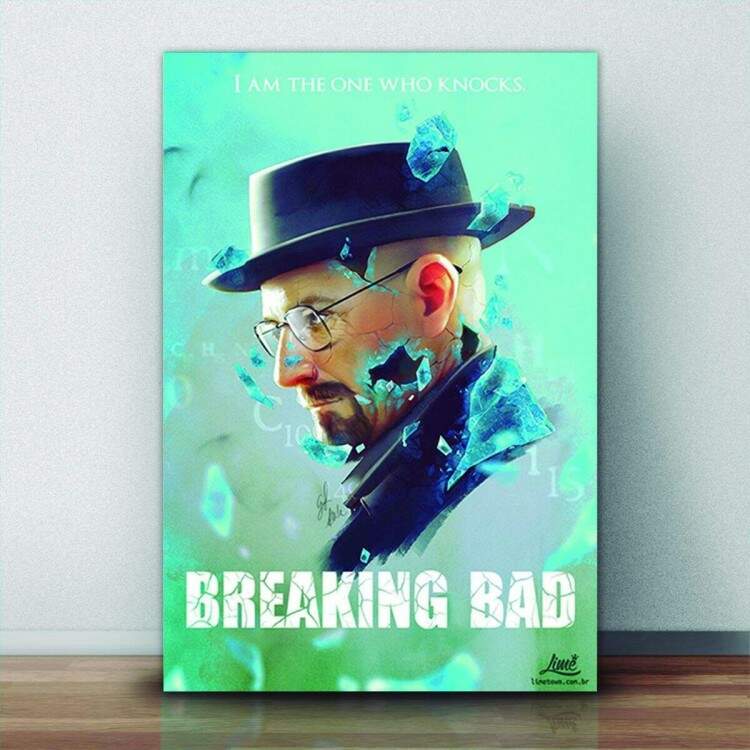 Quadro Decorativo Breaking Bad Walter White 01 - Fran Adesivos de Parede Quadro Decorativo Breaking Bad Walter White 01 - Fran Adesivos de Parede