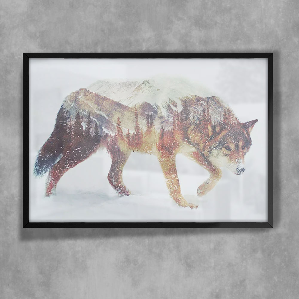 Quadro Decorativo Animais 80 - Lobo