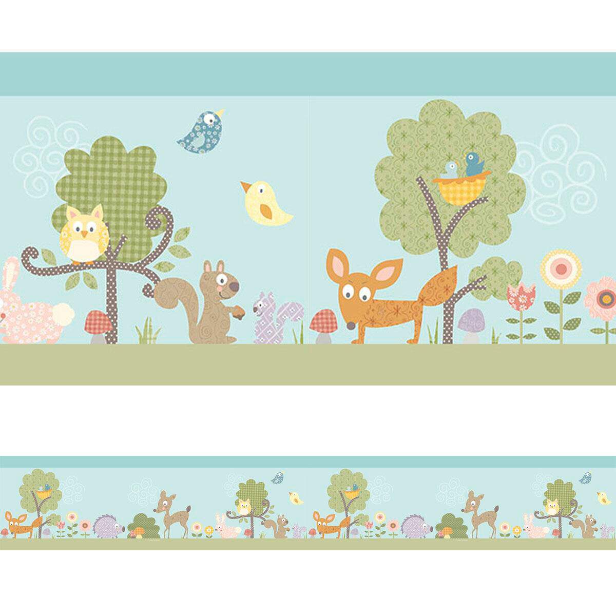 Faixa Decorativa Infantil Bichinhos na Floresta
