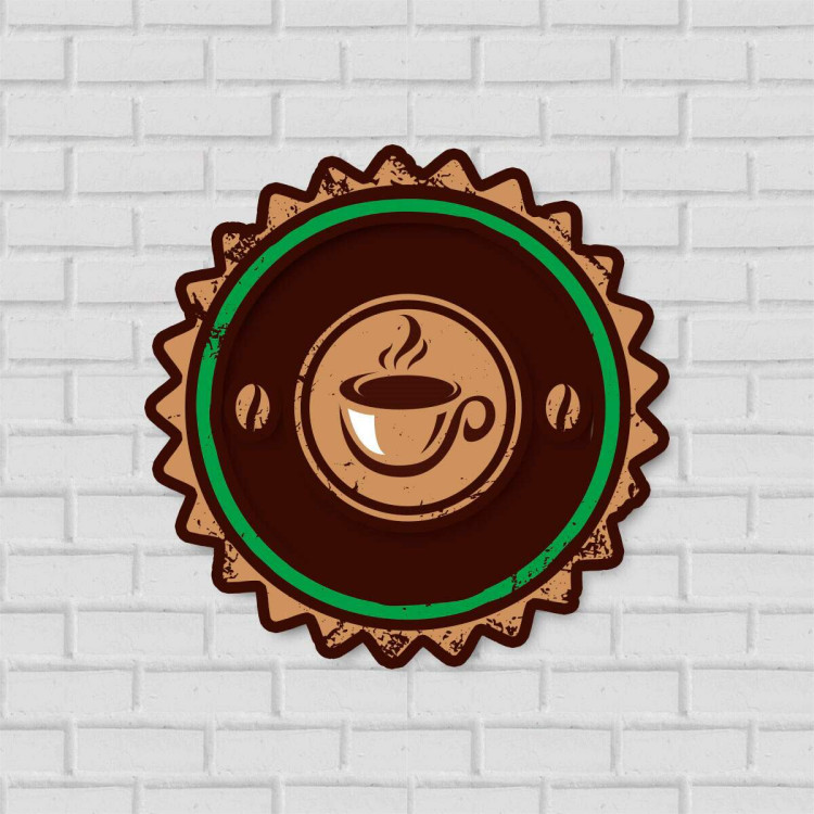 Placa Decorativa Formato Tema Café