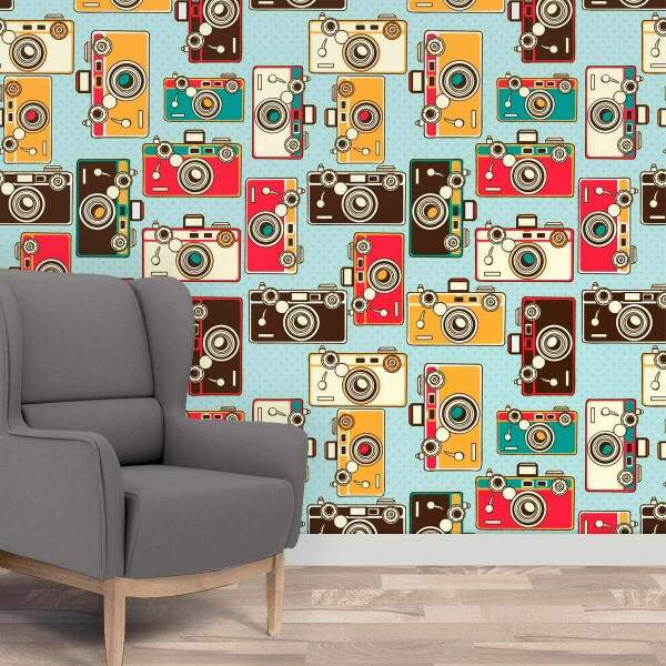 Papel de Parede Retrô / Vintage | Fran Adesivos