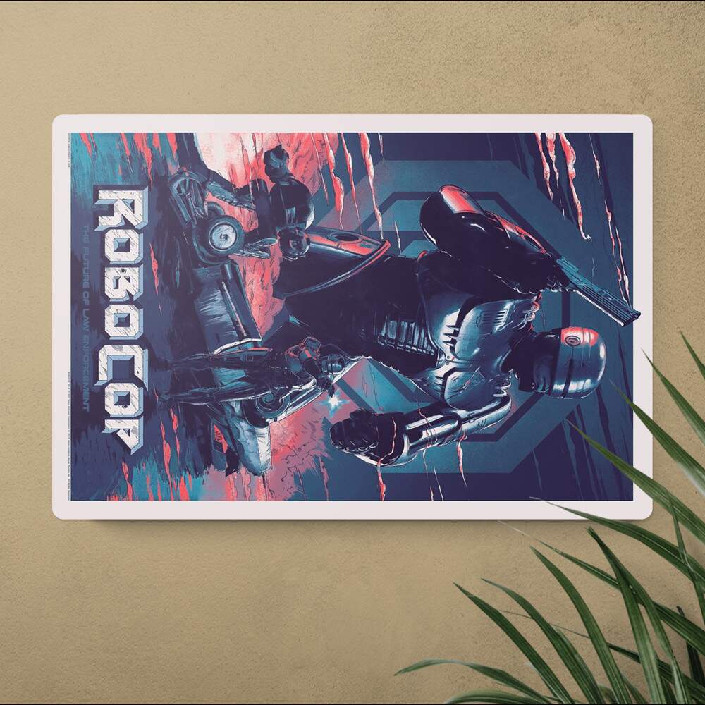Placa Decorativa Robocop O Policial do Futuro 02 - Fran Adesivos de Parede