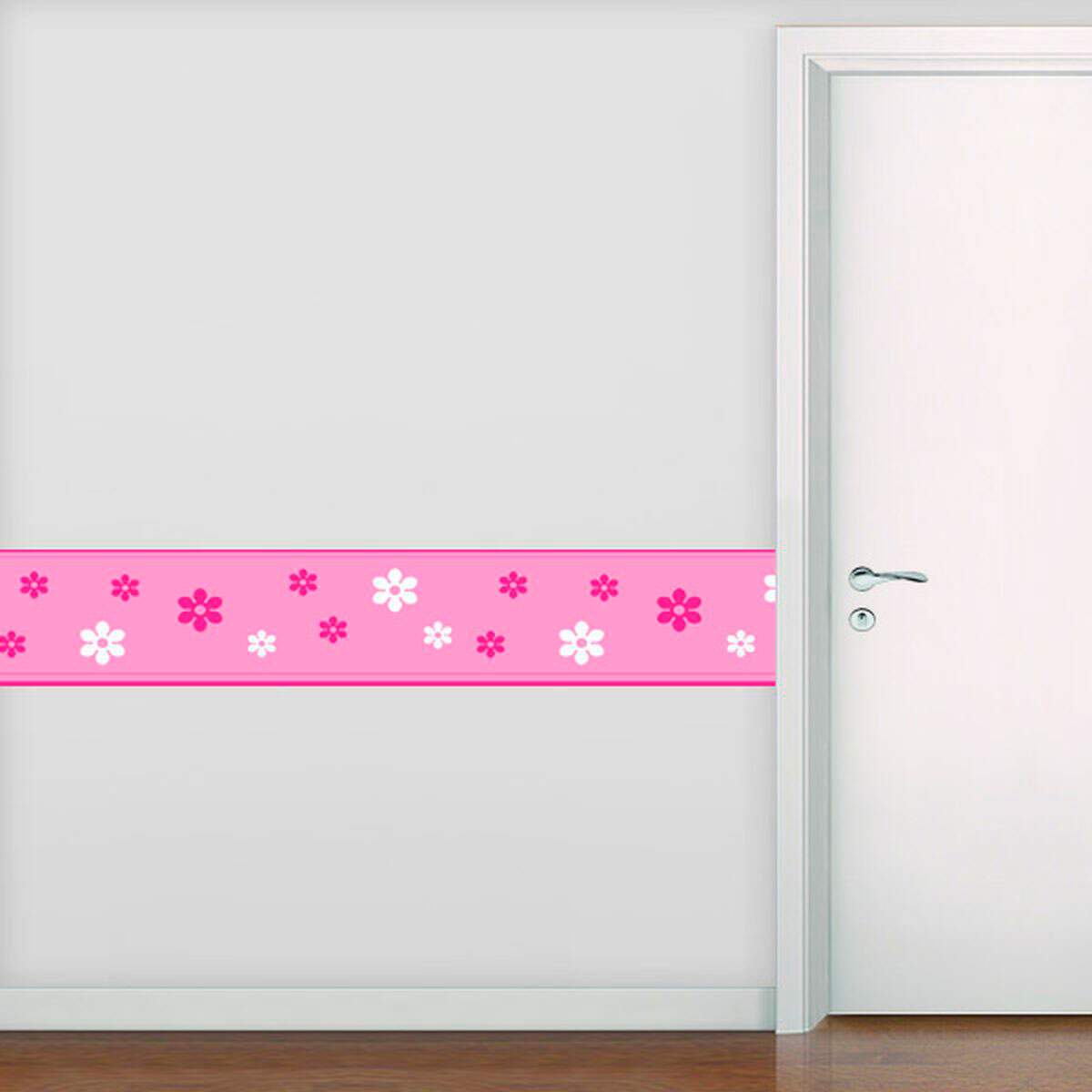 Adesivo de Parede Faixa Floral 11