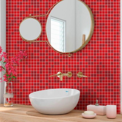 Os mais belos Papel de Parede Pastilhas | Fran Adesivos